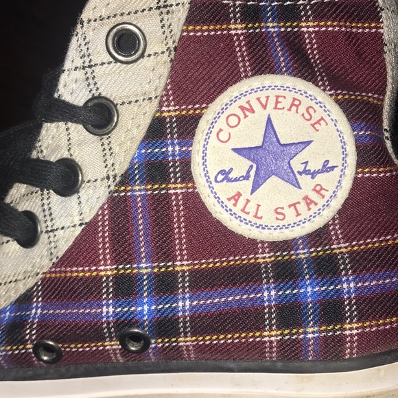 Converse | Shoes | Plaid Zipper Converse | Poshmark